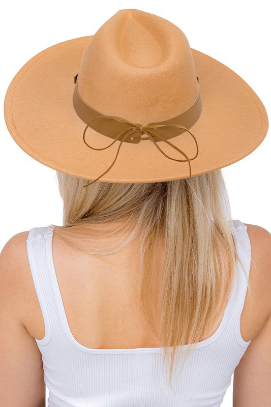 Beige Longhorn Monochrome Belt Wide Felt Rancher Hat – Aquarius Brand