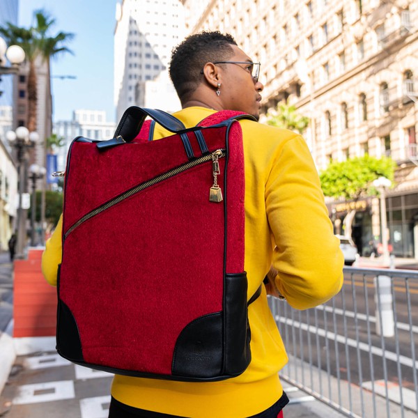 Red Amber Fridge Pony Fur Backpack – Aquarius Brand